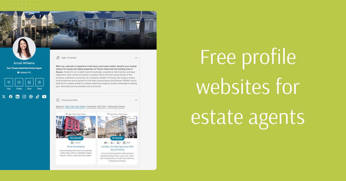 Get your free real estate profile website | Entegral