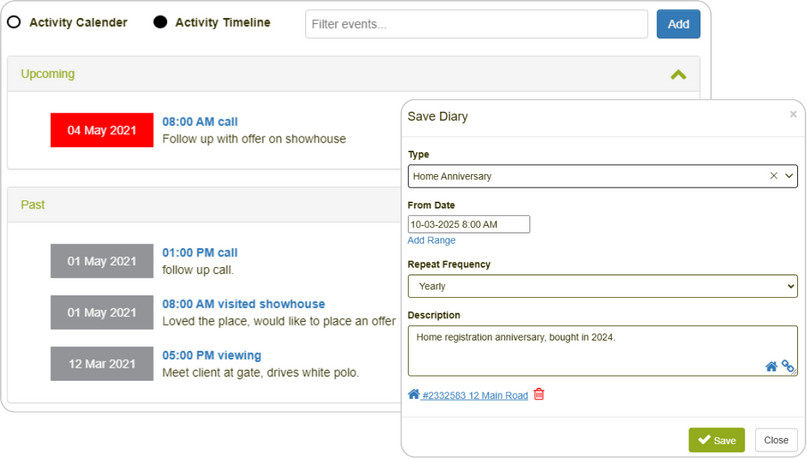 Discover Entegral Base CRM features for your real estate office